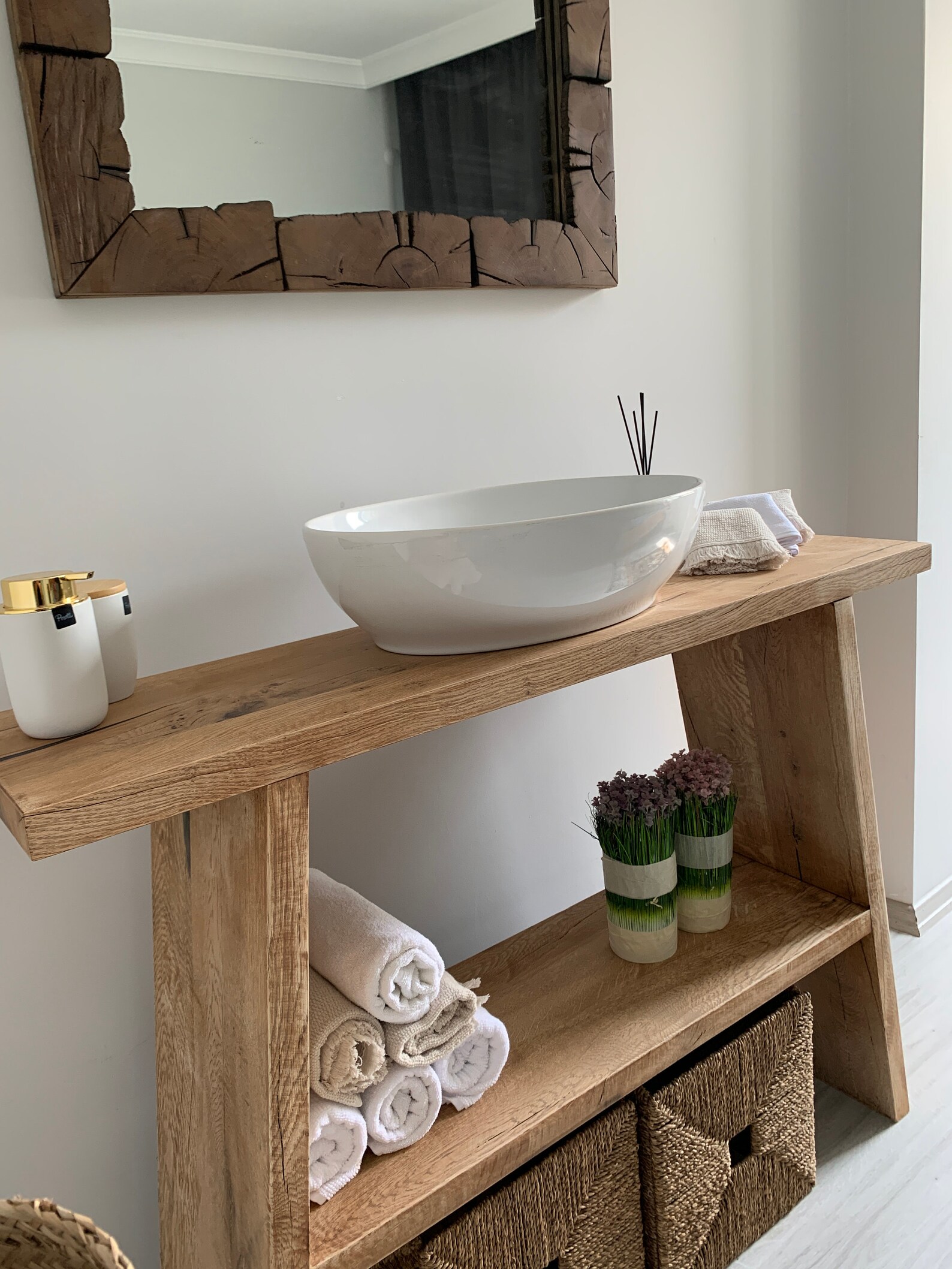 Bathroom Vanity /counter Top Wood/wooden Vanities Sink - Etsy