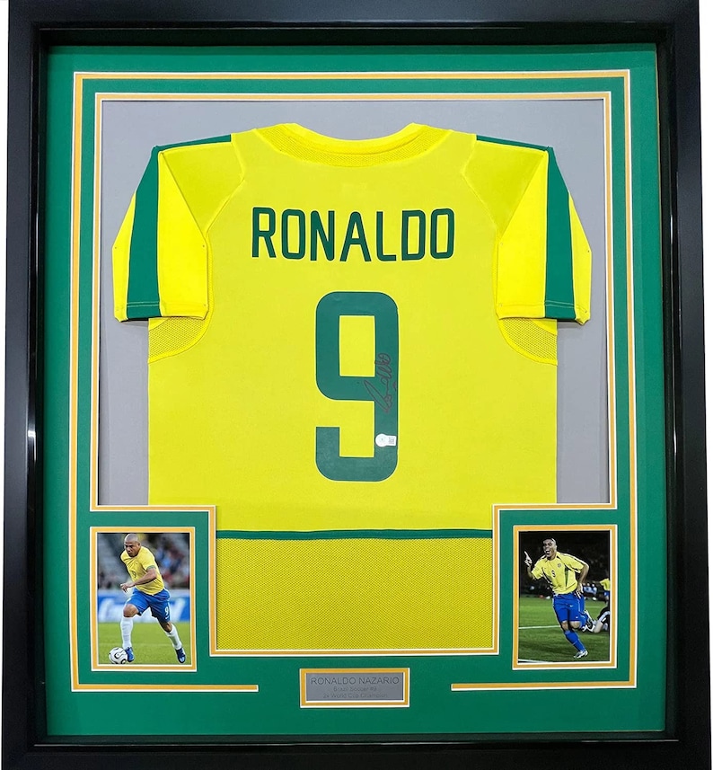 Framed Custom Frame Your Jersey 35x39 Professionally Framed & Matted Deluxe Framing With Photos ...