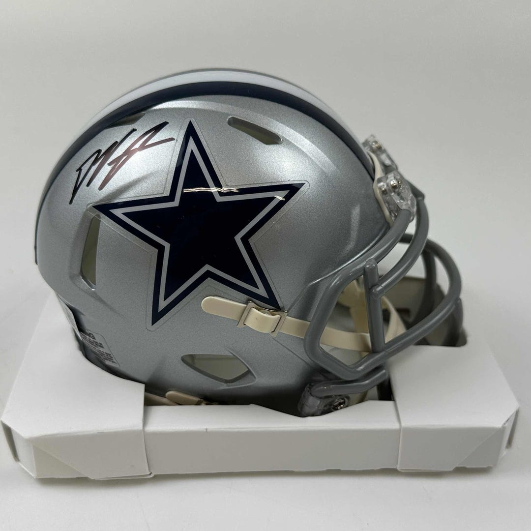 Autographed/signed Deuce Vaughn Dallas Cowboys Mini Football Helmet ...