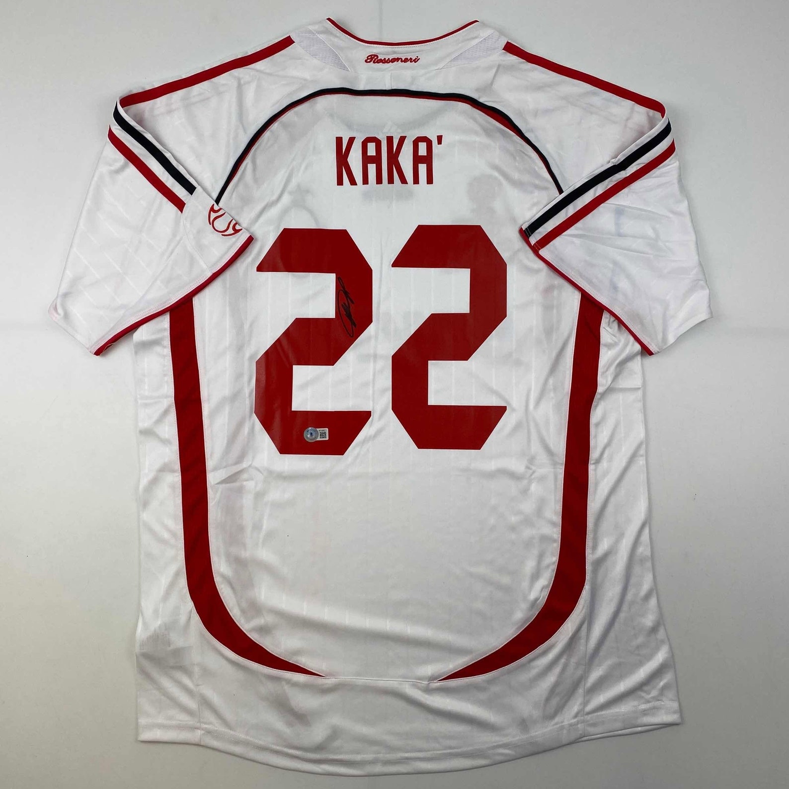 Autographed/signed Ricardo Kaka AC Milan White Soccer Futbol Jersey ...
