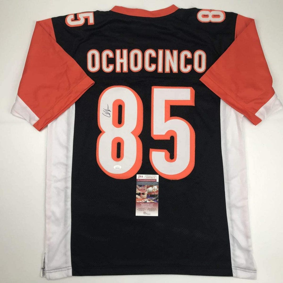 Autographed/signed Chad Ochocinco johnson Cincinnati Black Football ...