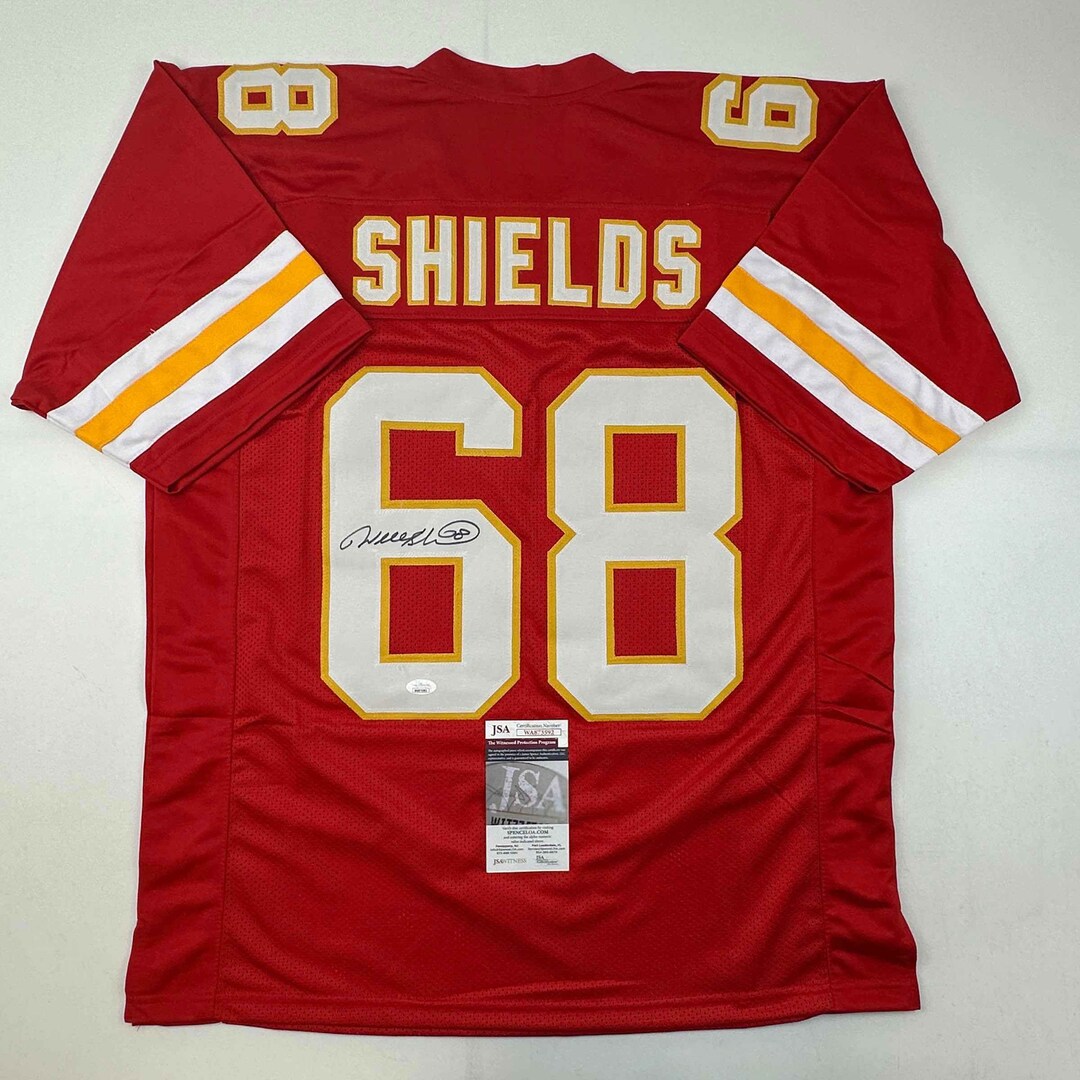 Autographed/signed Will Shields Kansas City Red Jersey JSA COA - Etsy