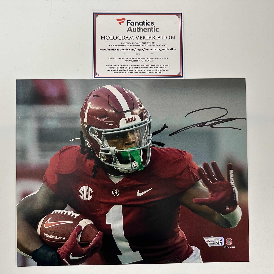 Autographed/signed Jahmyr Gibbs Alabama Crimson Tide 8x10 College ...