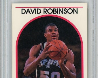 1989 NBA Hoops David Robinson Rookie Card #310 Gem Mint 10 - Etsy