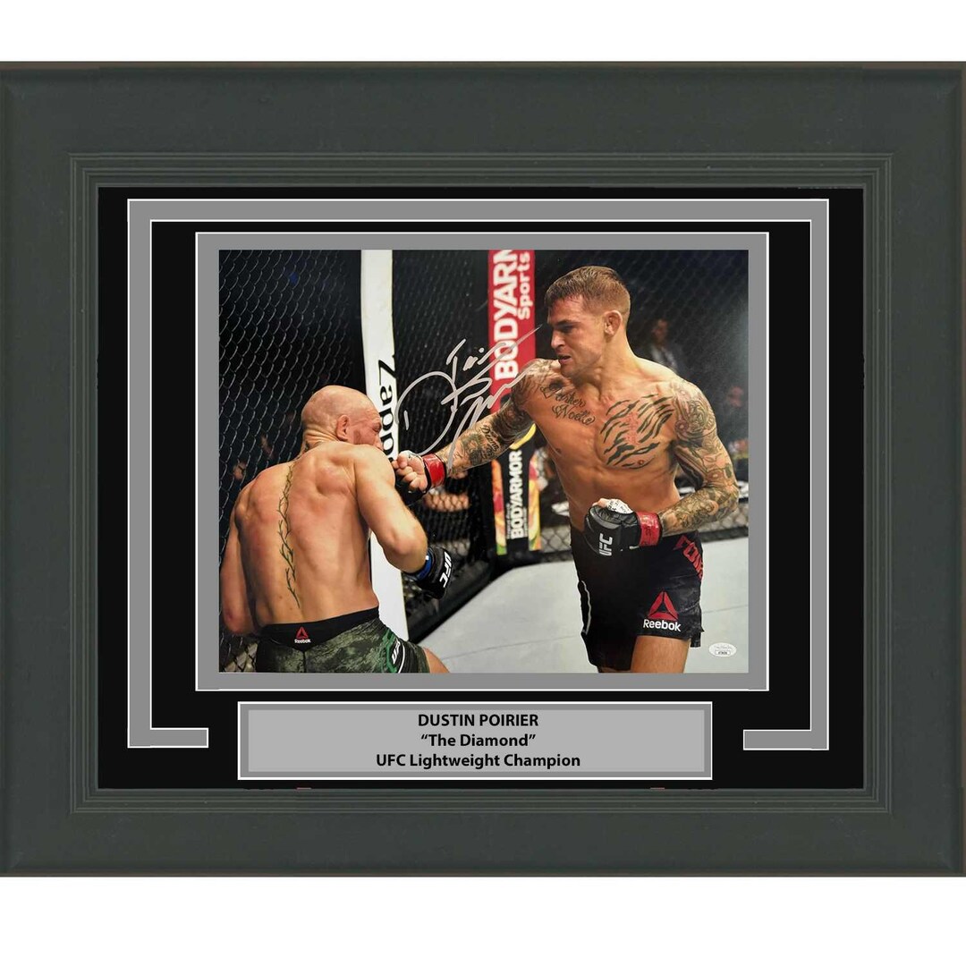 Framed Autographed/signed Dustin Poirier UFC MMA Ultimate Fighting ...