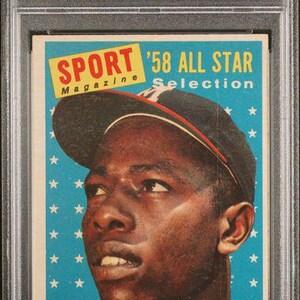 Graded 1958 Topps All Star Hank Aaron #488 Baseball Card PSA 4 VG-EX - Etsy
