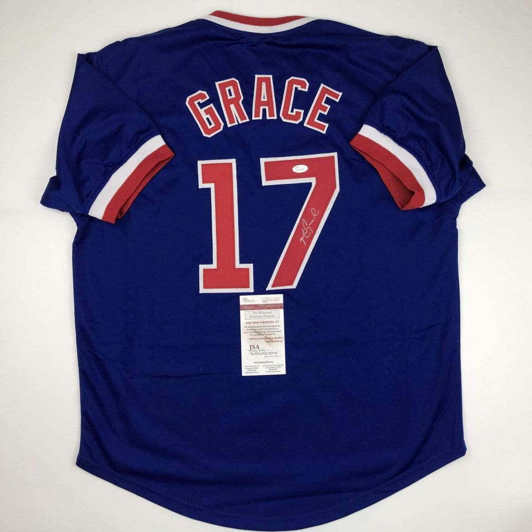 Autographed/signed Mark Grace Chicago Blue Baseball Jersey JSA COA - Etsy