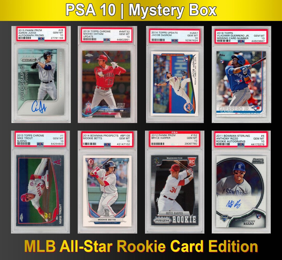 PSA 10 MLB All-star Rookie Card Mystery Box - Etsy