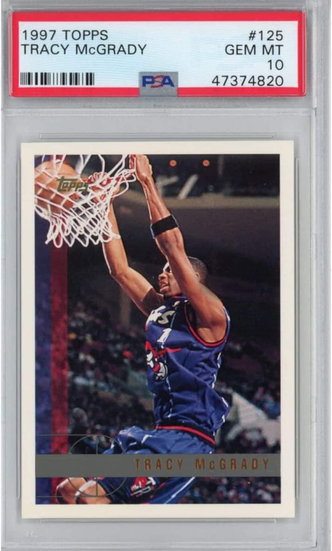 Graded 1997-98 Topps Tracy Mcgrady 125 Rookie RC Basketball Card PSA 10 ...