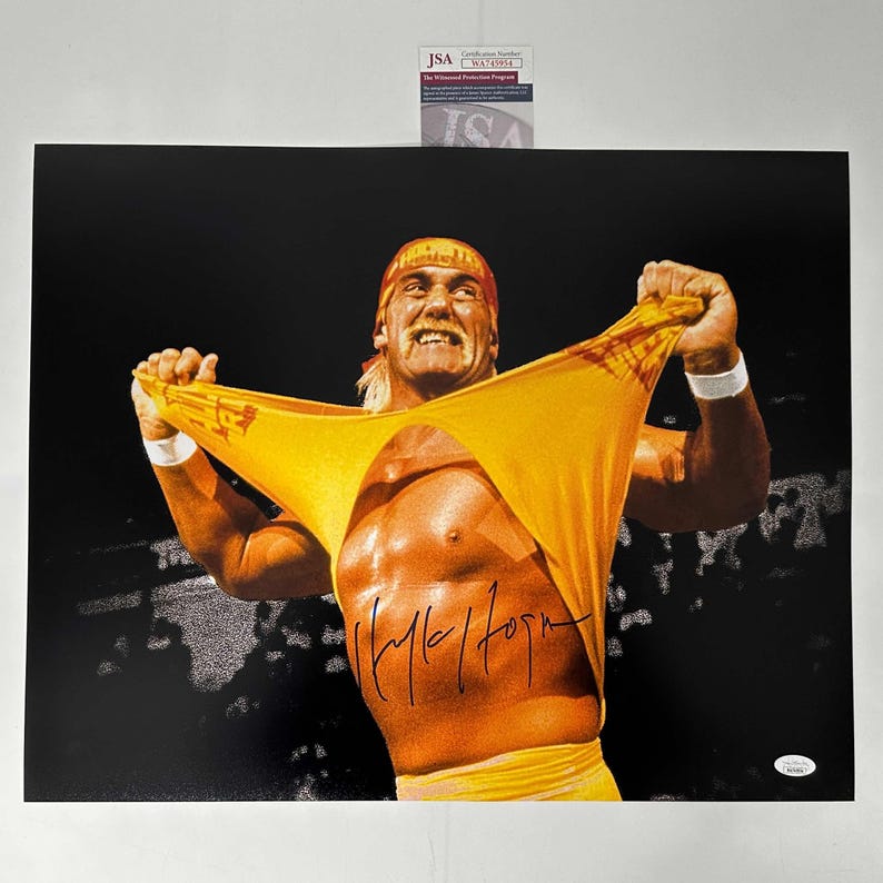 Autographed/signed Hulk Hogan 16x20 WWE Wrestling Photo JSA COA 2 - Etsy