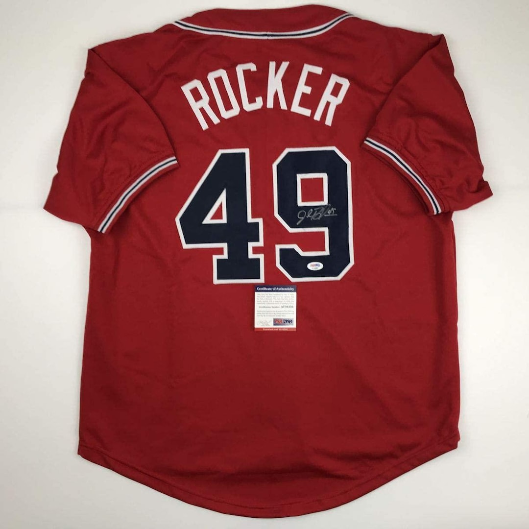 Autographed/signed John Rocker Atlanta Red Baseball Jersey PSA/DNA COA ...