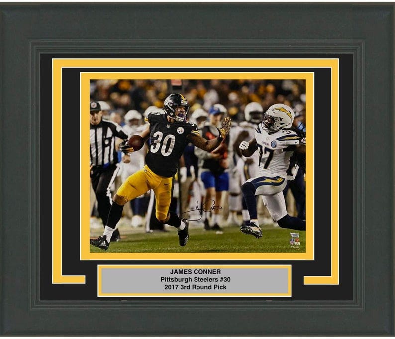 Framed Autographed/signed James Conner Pittsburgh Steelers 16x20 ...