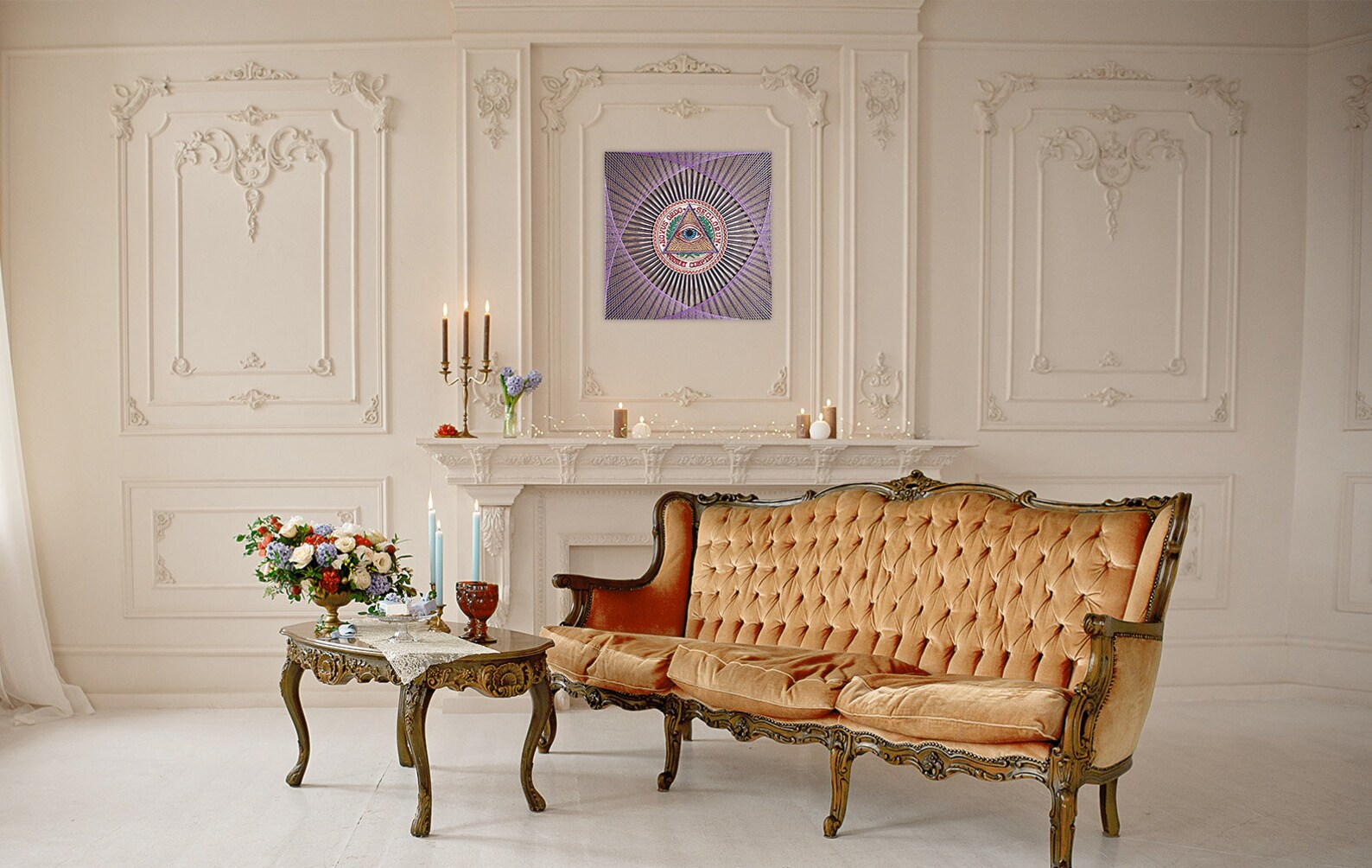 String Art All Seeing Eye Freemason Symbol All Seeing Eye Wall Decor ...