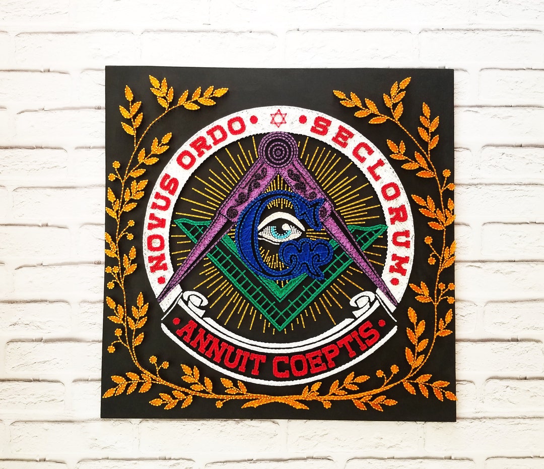 String Art Freemason Symbol | Colorful All Seeing Eye | All Seeing Eye ...