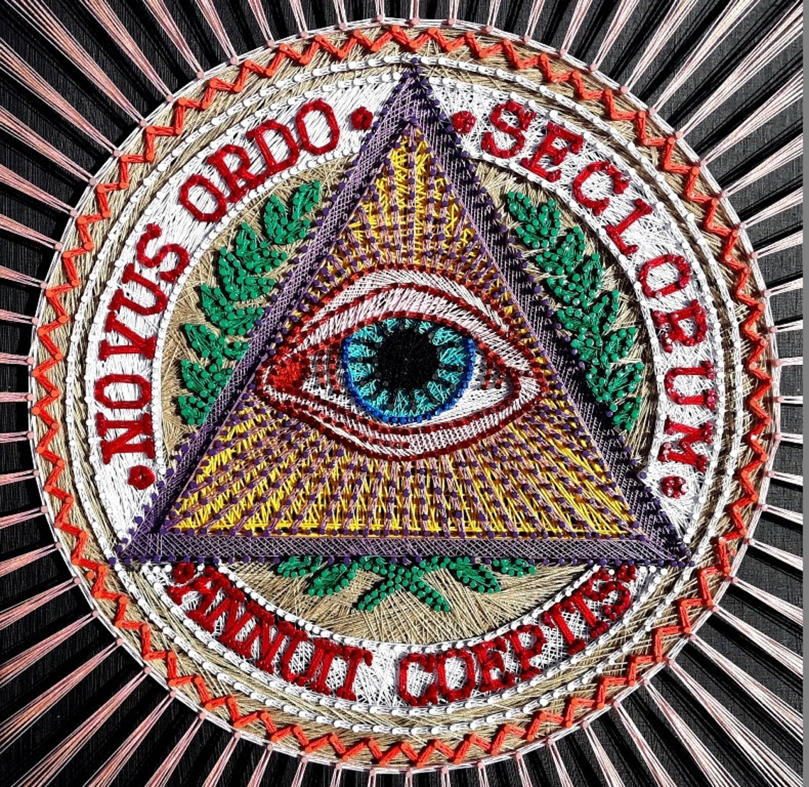 String Art All Seeing Eye Freemason Symbol All Seeing Eye Wall Decor ...