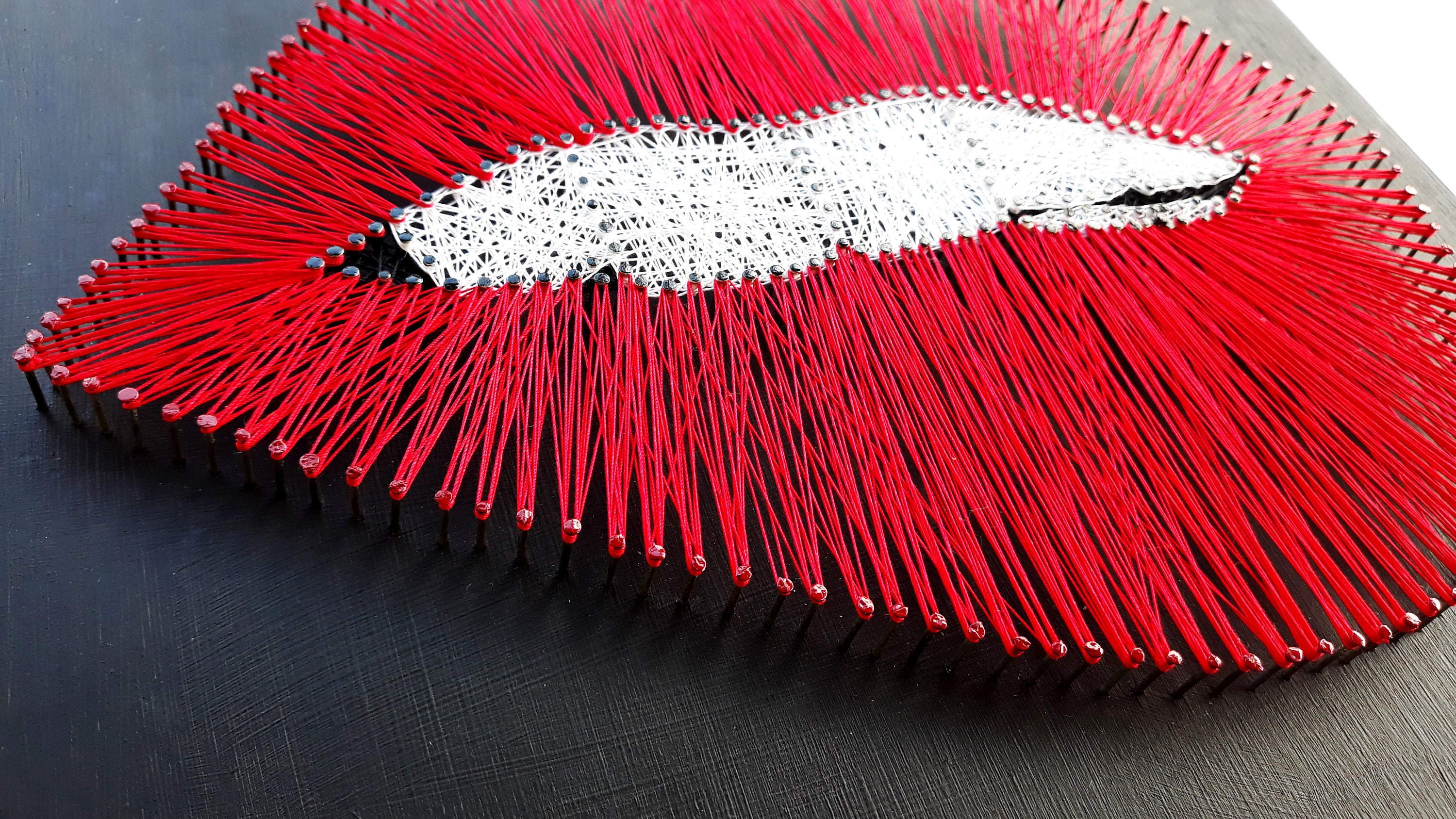 String Art KISS Wall Art Lips Romantic Home Decor Gift for - Etsy