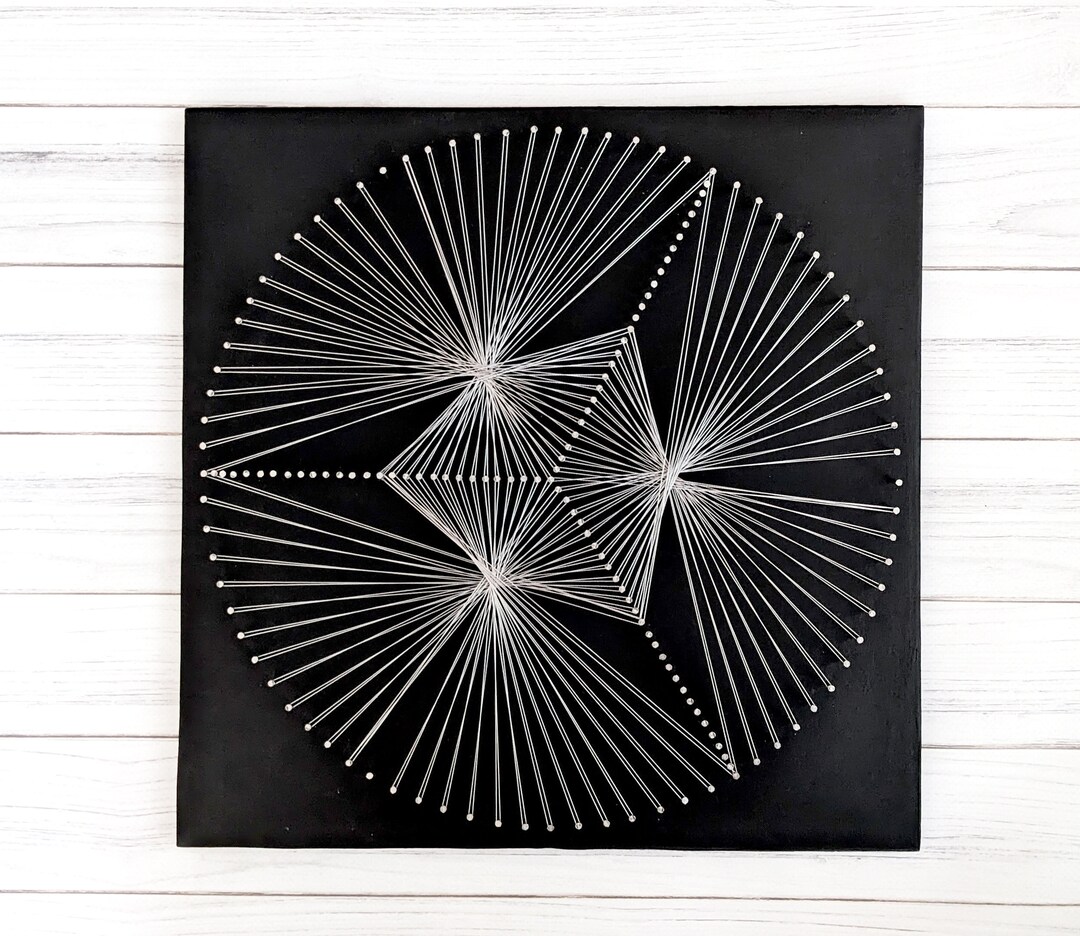 Diamond Wall Art | Geometric Symbols Art | Black Silver Metal Geometry ...