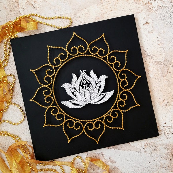 Lotus String Art - Etsy
