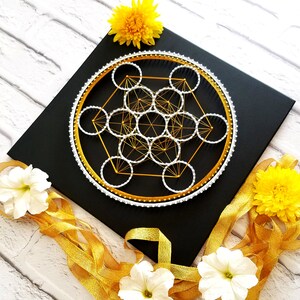 String Art Metatron's Cube Sacred Geometry Hexagon - Etsy