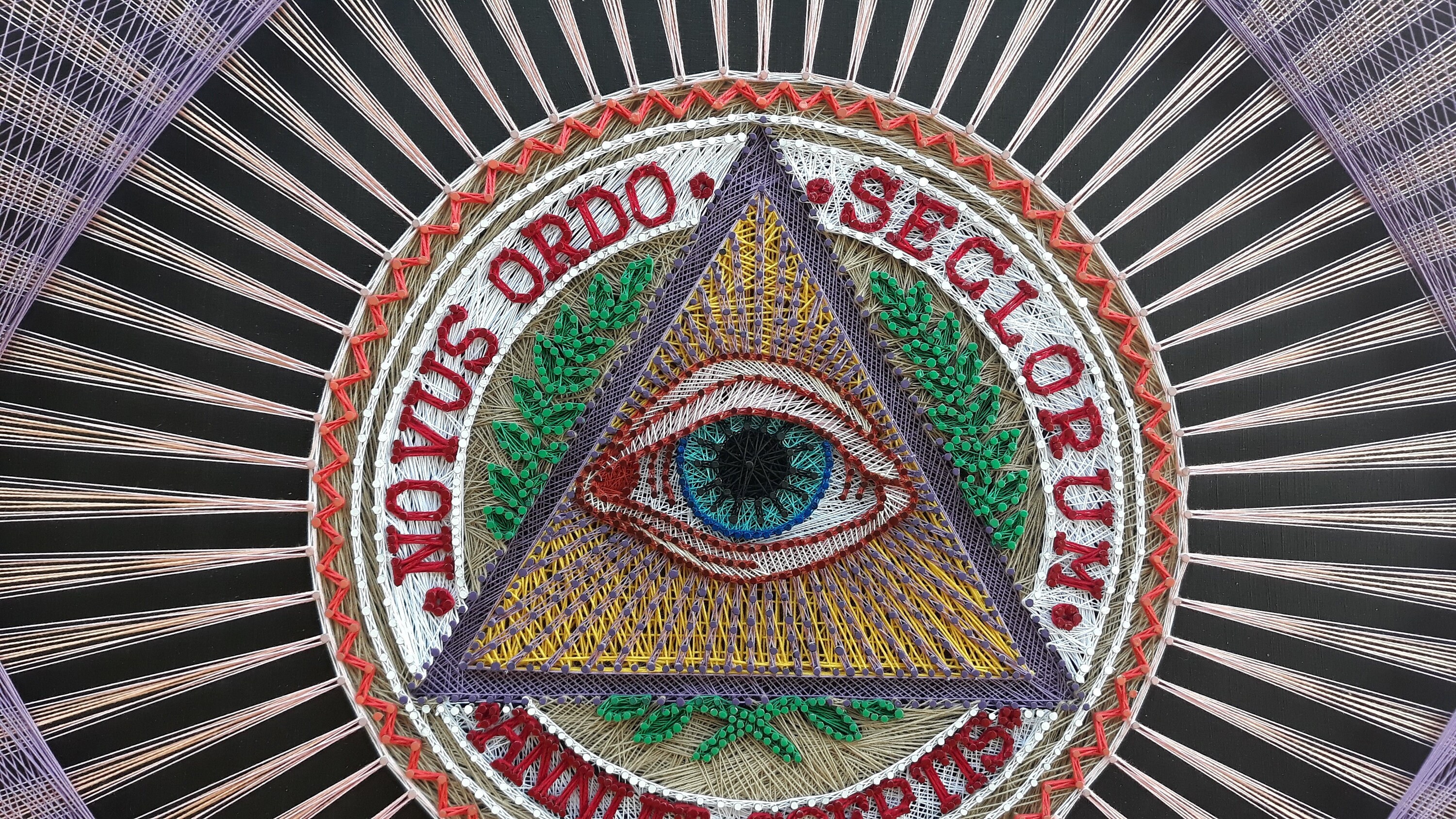 String Art All Seeing Eye Freemason Symbol All Seeing Eye Wall Decor ...