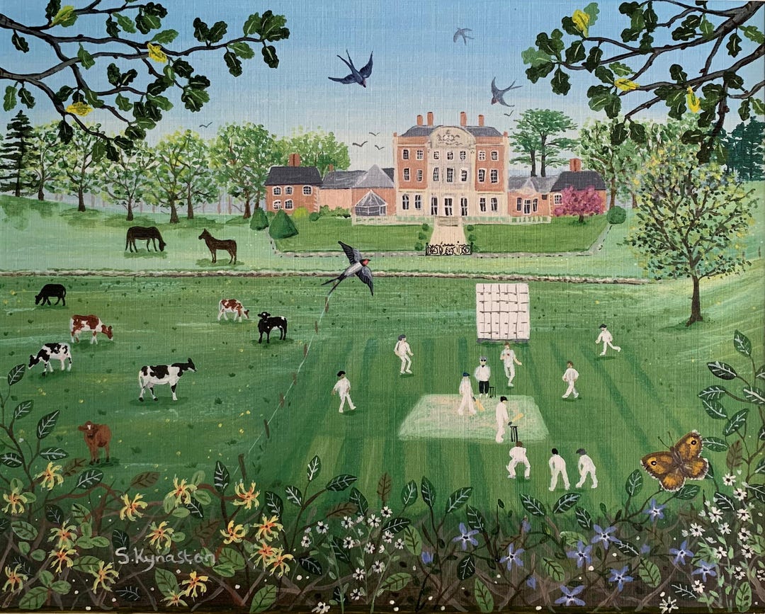 Print From Original, Cows and Cricket - Etsy