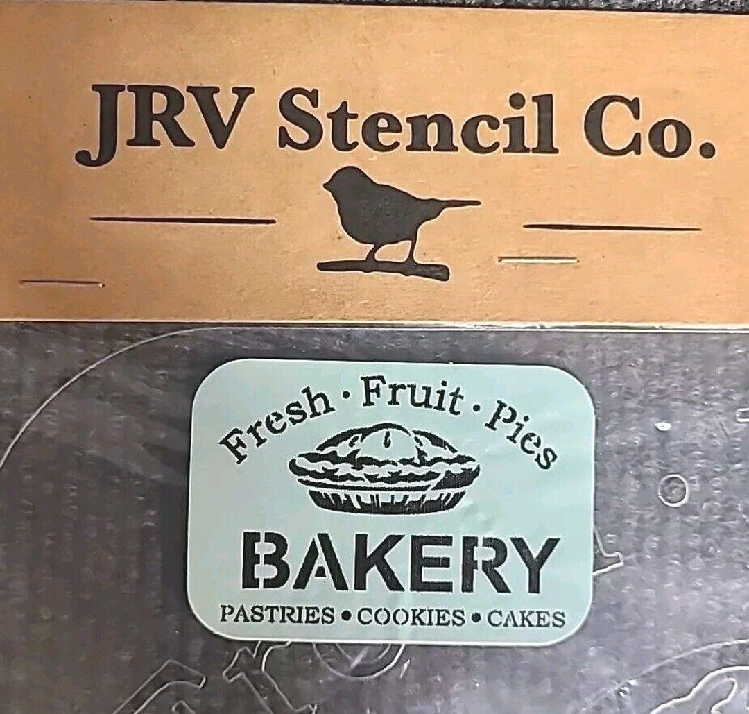 NEW JRV 15mil Reusable bakery Stencil 11.5x7.75 - Etsy