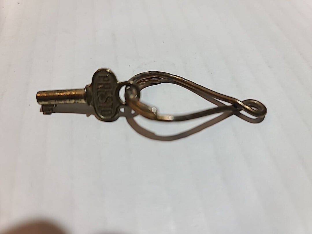 Vintage Presto Lock Co Key Small Jewelry Barrel Luggage Skeleton 1 Long ...