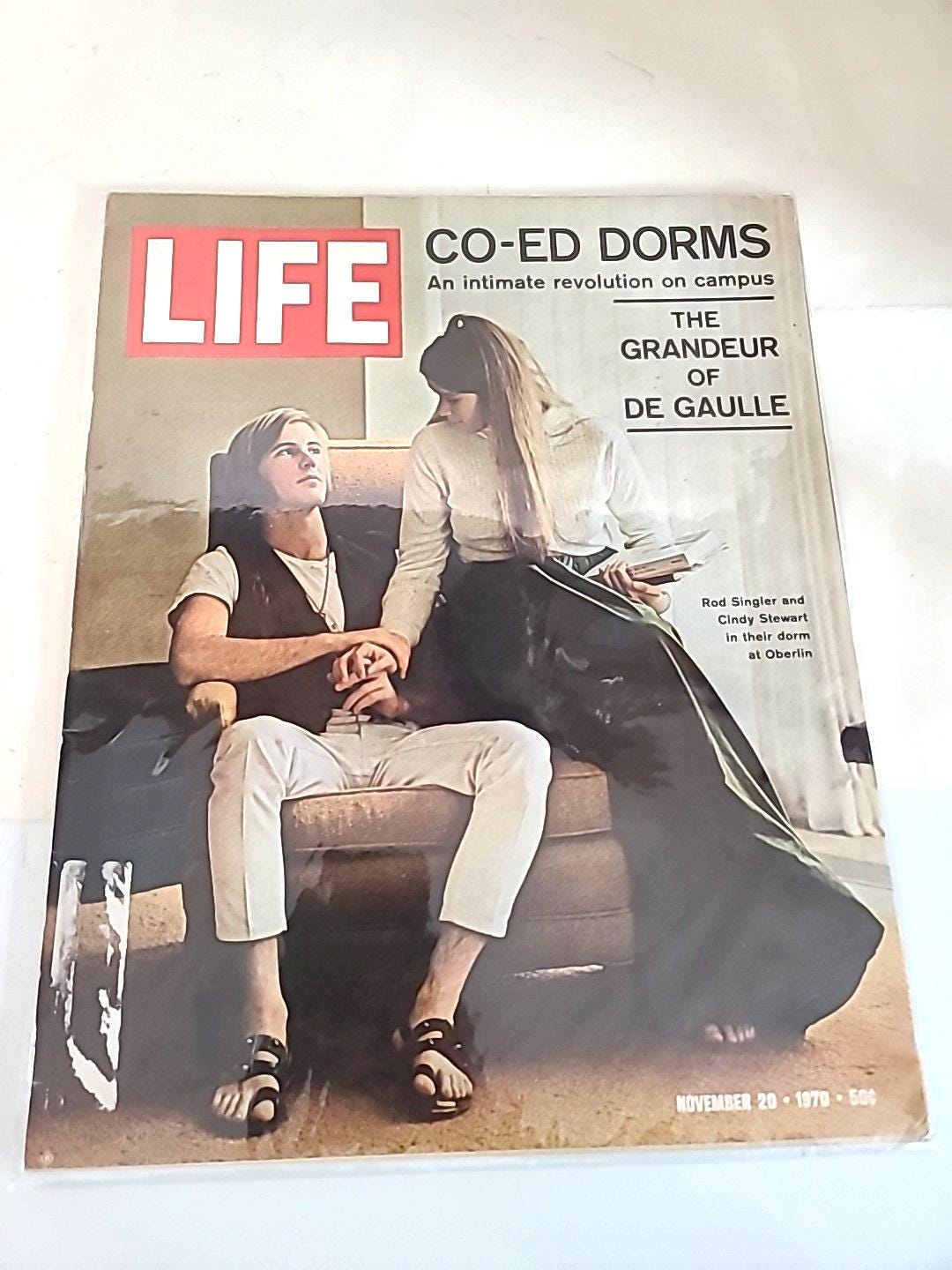 Vintage Life Magazine November 20 1970 Co-ed Dorms W/protective Sleeve ...