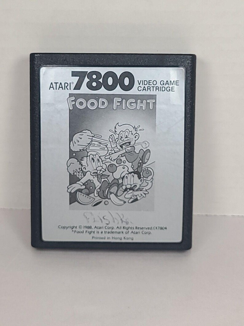 Atari 7800 Prosystem Food Fight Video Game Cartridge 1988 - Etsy