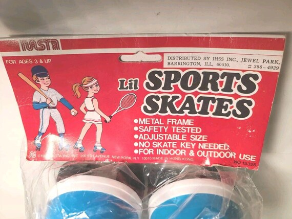 NOS Vintage Nasta Kids ROLLER SKATES Plastic Metal S… - Gem