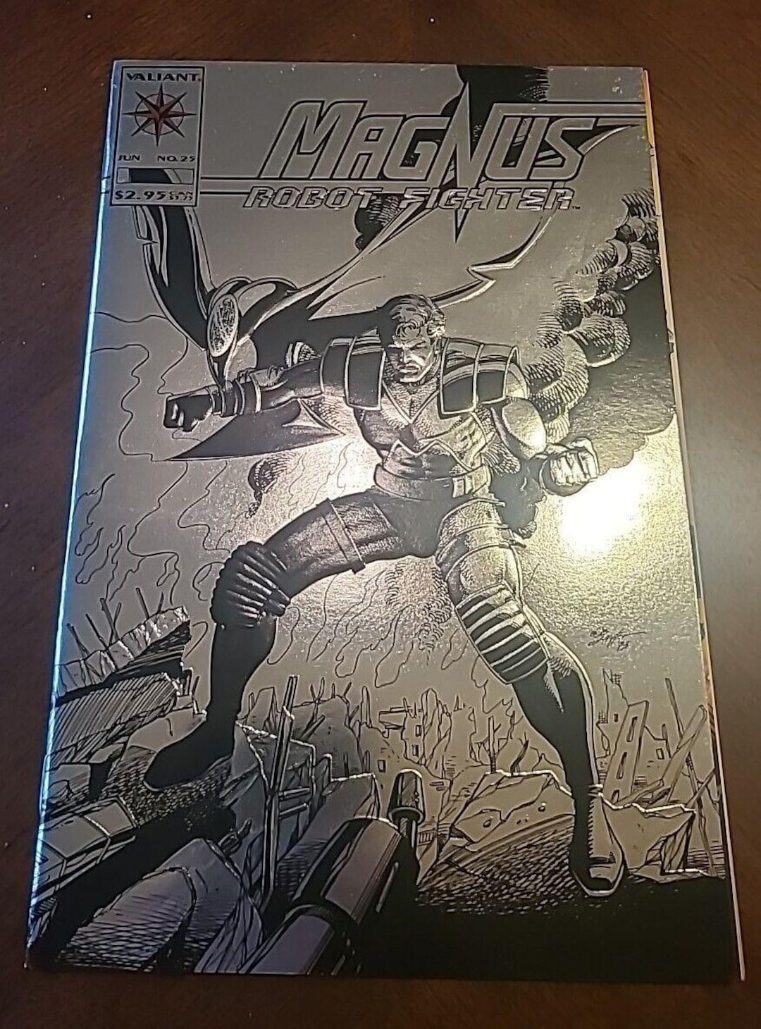 Vintage Valiant Comics Magnus Robot Fighter #25 1991 Silver Cover VG ...
