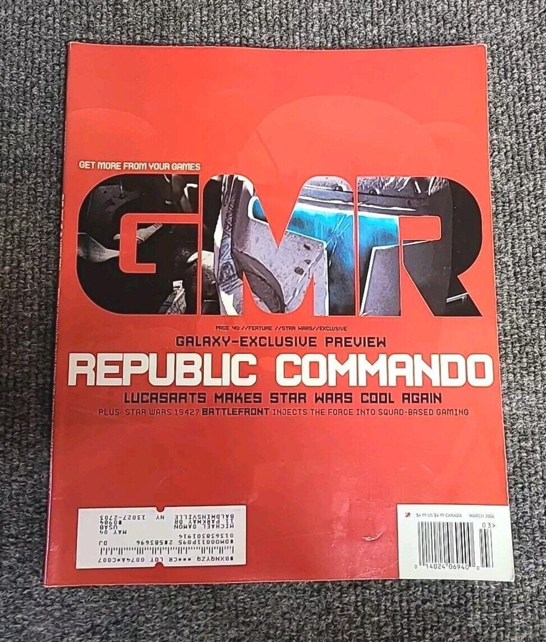 Vtg GMR Video Games Magazine 14 March 04 Star Wars Final Fantasy ...