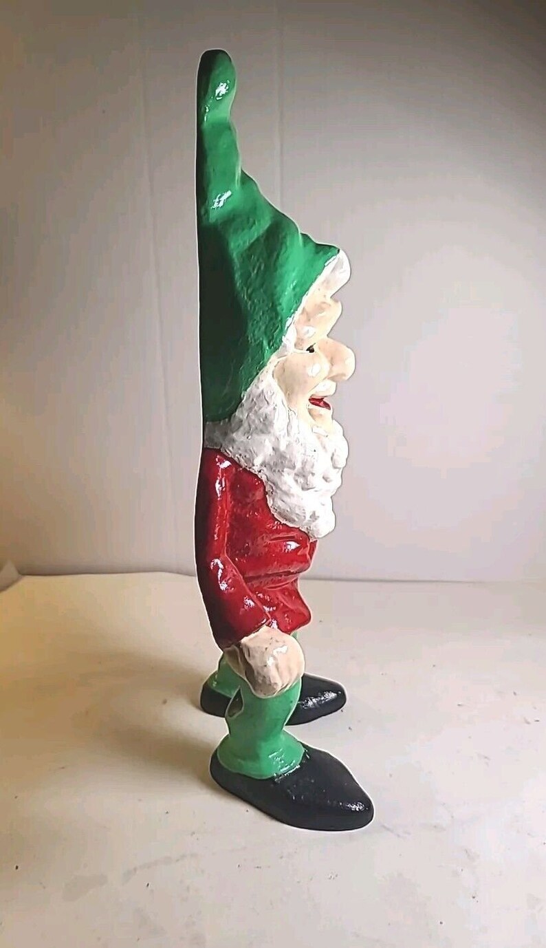 Super Rare Antique 1920s Cast Iron GNOME Doorstop Hubley Original Paint ...