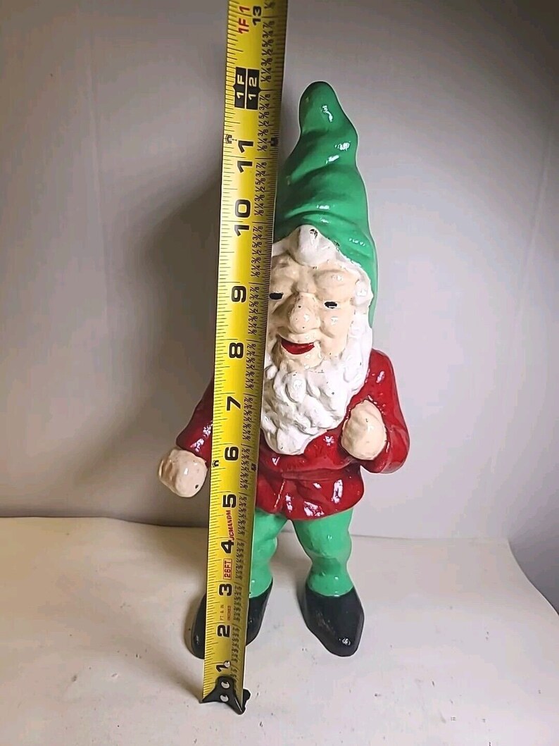 Super Rare Antique 1920s Cast Iron GNOME Doorstop Hubley Original Paint ...