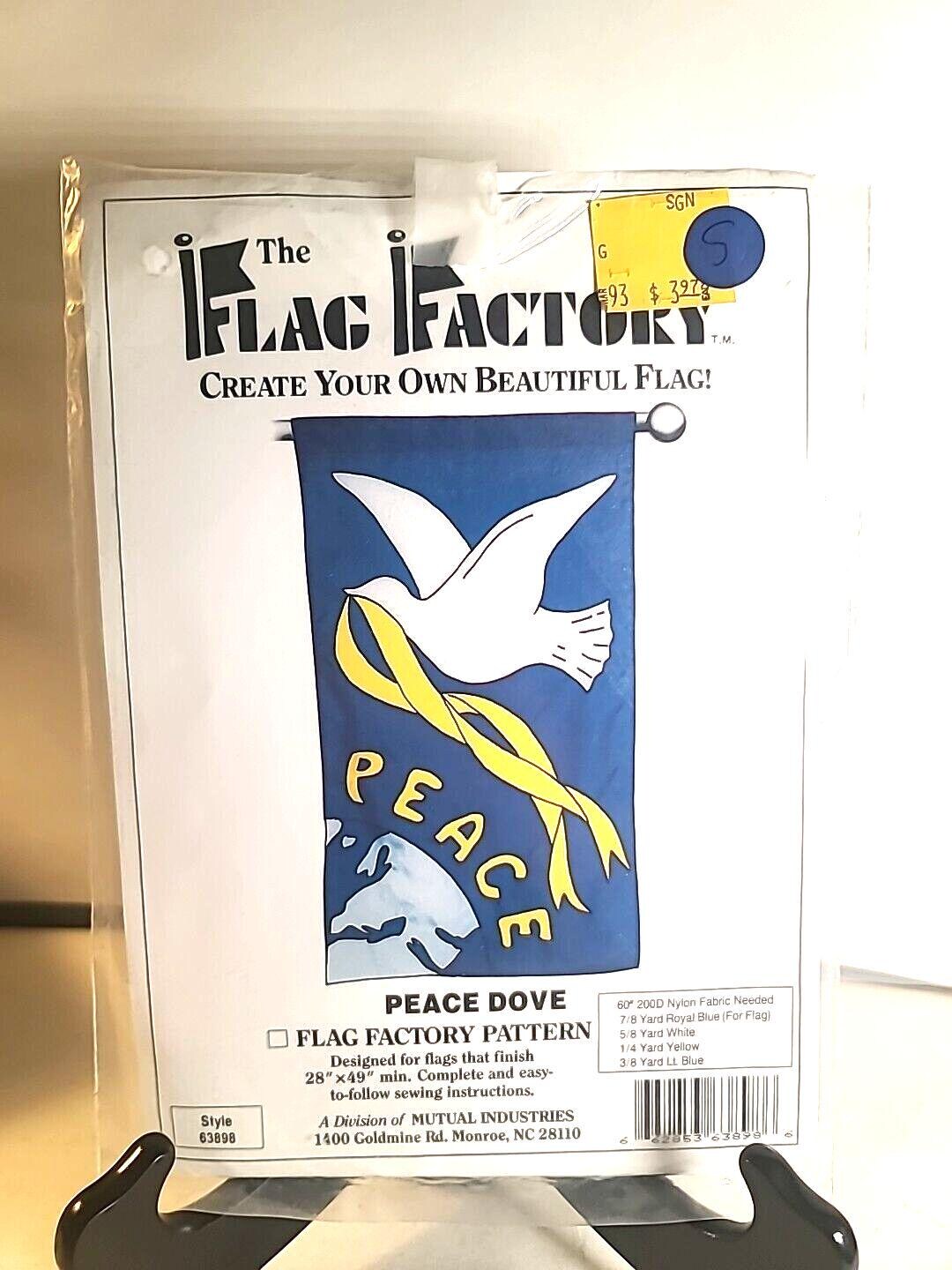 Vintage PEACE DOVE the Flag Factory Sewing Craft Project Pattern - Etsy