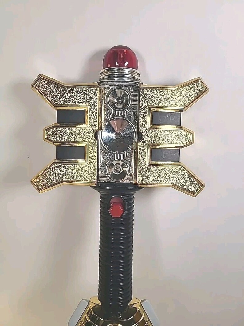 Power Rangers Zeo Vintage Gold Ranger Staff Toy 1996 Bandai 90s Tested ...