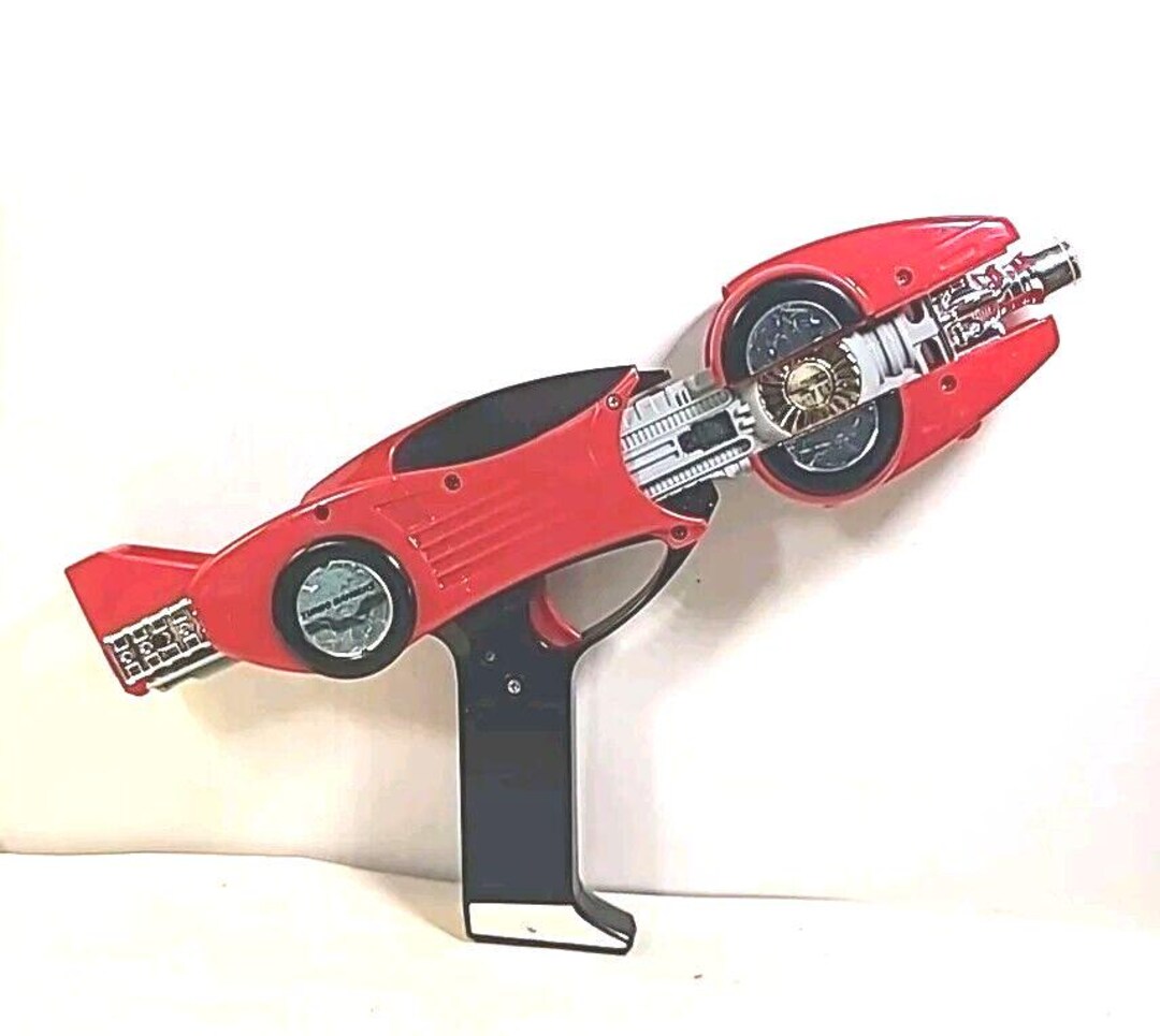 Vtg Turbo Carranger Auto Blaster Gun Power Rangers 1997 Bandai Lights ...