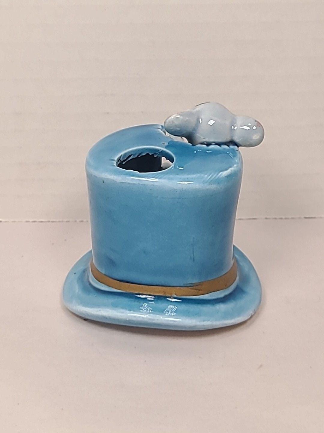 1950s Anthropomorphic Kitschy Arrow Mouse Blue Top Hat Toothpick Holder ...