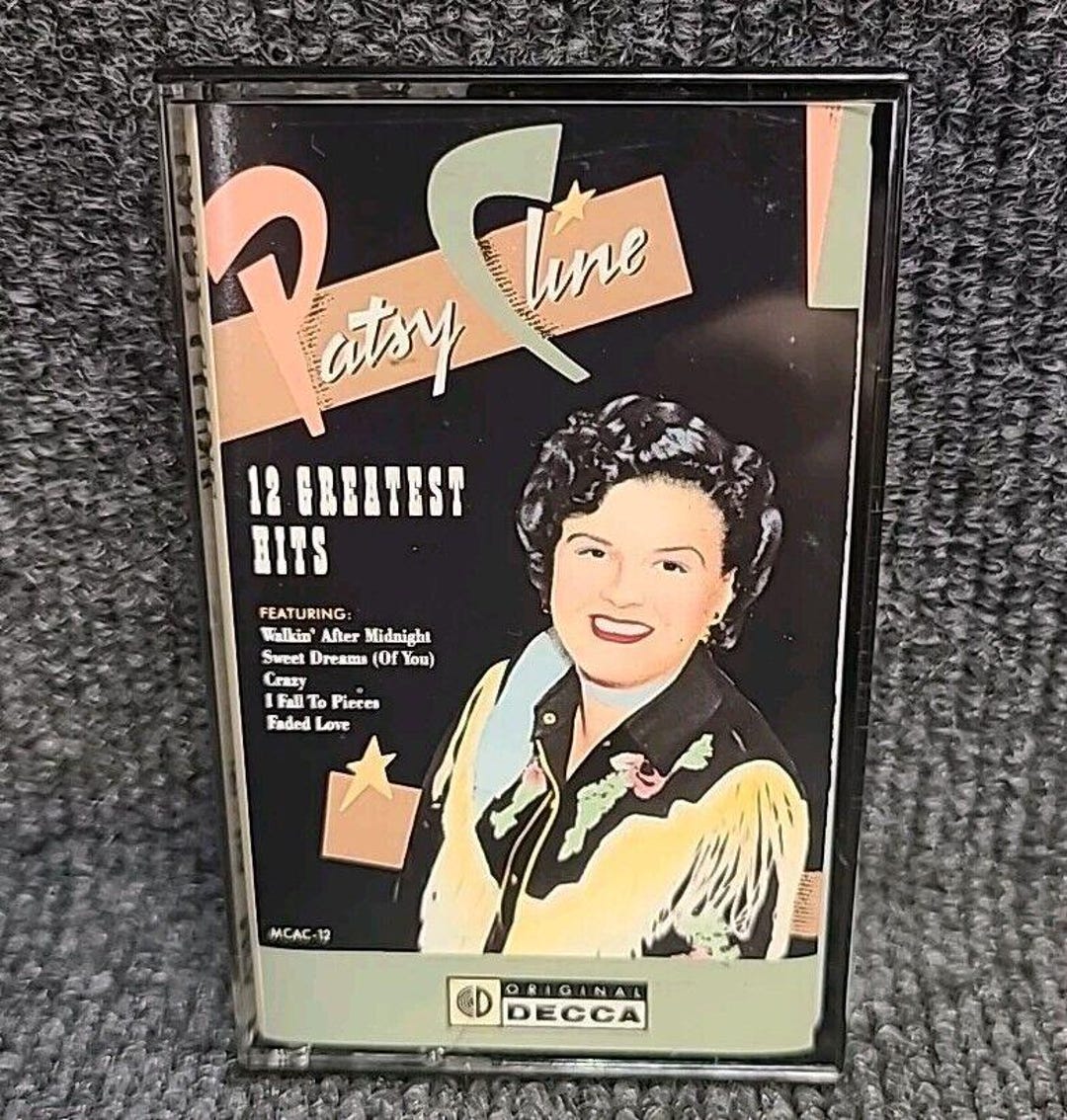 Vintage Patsy Cline 12 Greatest Hits Cassette Tape 1988 Decca - Etsy