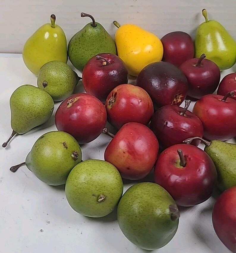Artificial Faux Fruits Mini Apples and Mini Pears Lot of 28 - Etsy