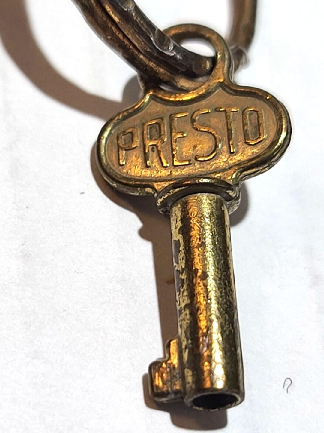 Vintage Presto Lock Co Key Small Jewelry Barrel Luggage Skeleton 1 ...