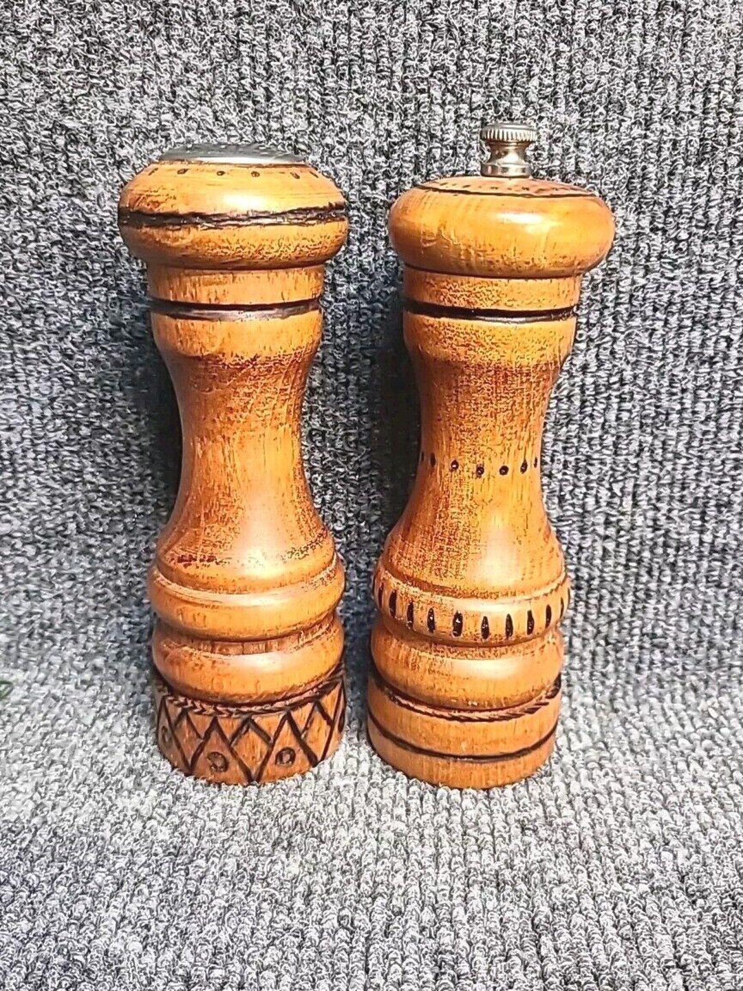 Vintage Baribocraft Wood Vintage Salt and Pepper Grinder Made in Canada ...