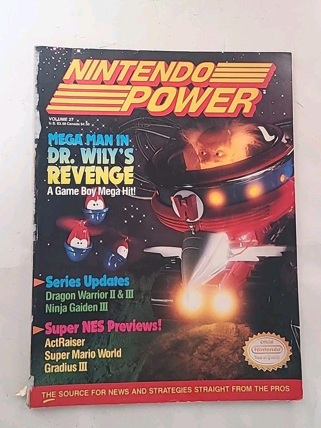 Vintage Nintendo Power 1991 Megaman Dr. Wilys Revenge Volume 27 W ...