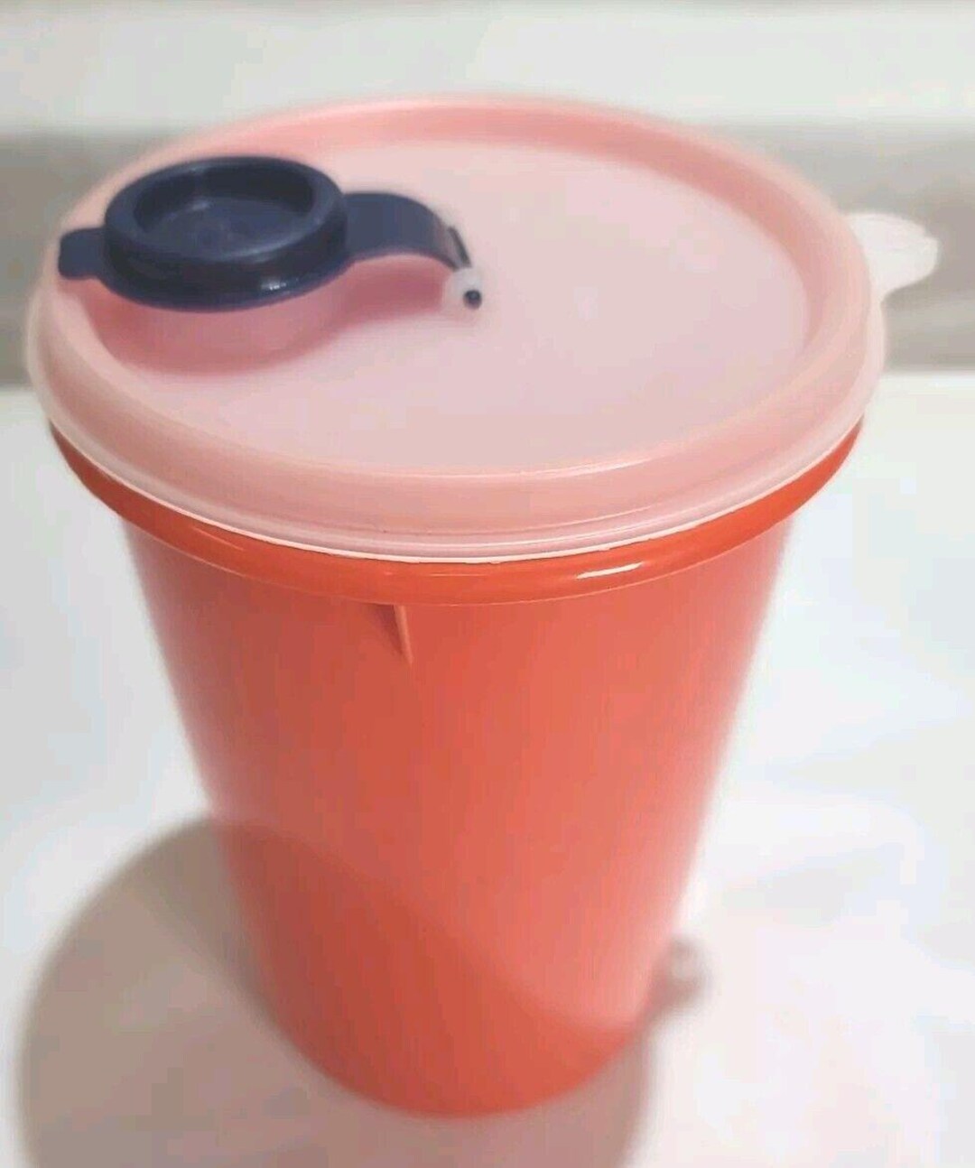 Vintage Tupperware 321-7 Orange Storage Container Lid & Blue Snap - Etsy