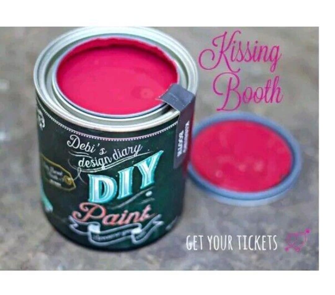 NEW Debi's Design Diary DIY Paint in Kissing Booth Pink 16 Floz Chalk ...