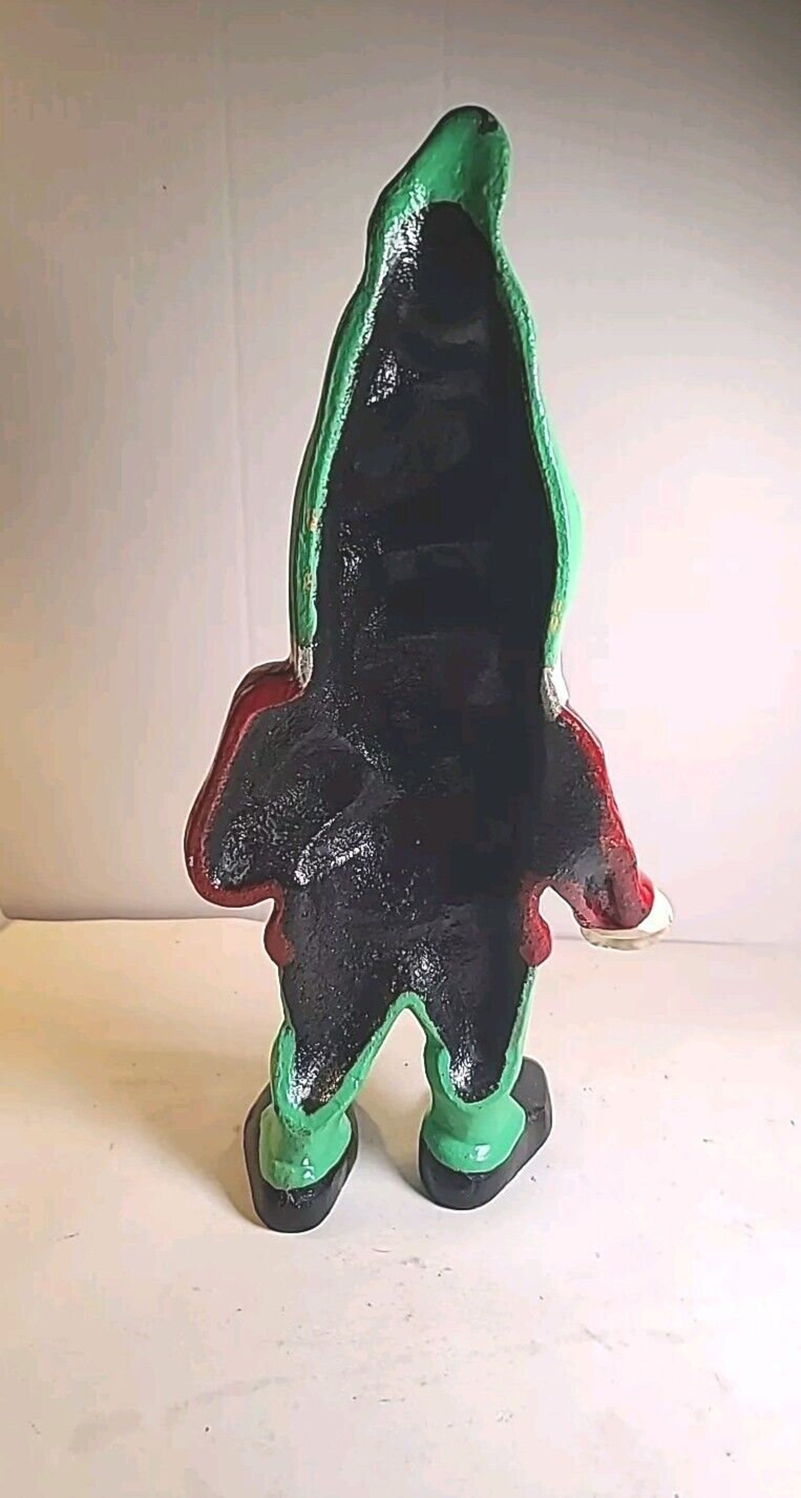 Super Rare Antique 1920s Cast Iron GNOME Doorstop Hubley Original Paint ...