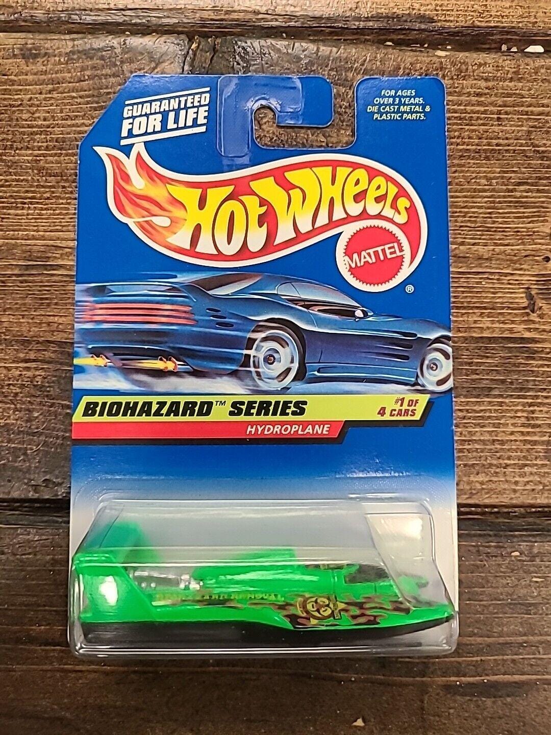 Vintage NOS Hot Wheels 1997 Biohazard Series Hydroplane - 1 of 4 - #717 ...
