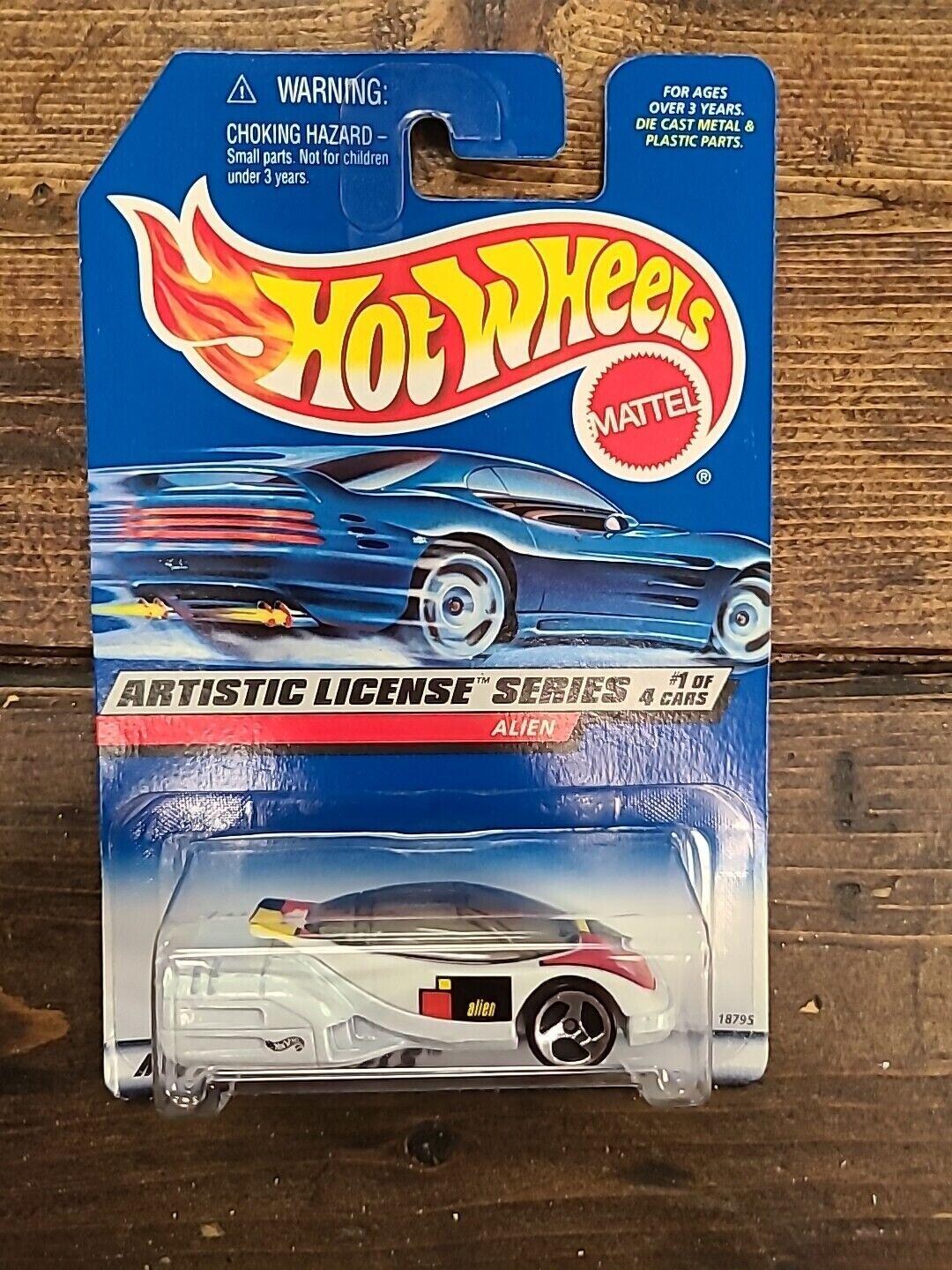 VINTAGE NOS NEW Hot Wheels Alien Artistic License Series Cars Collector ...