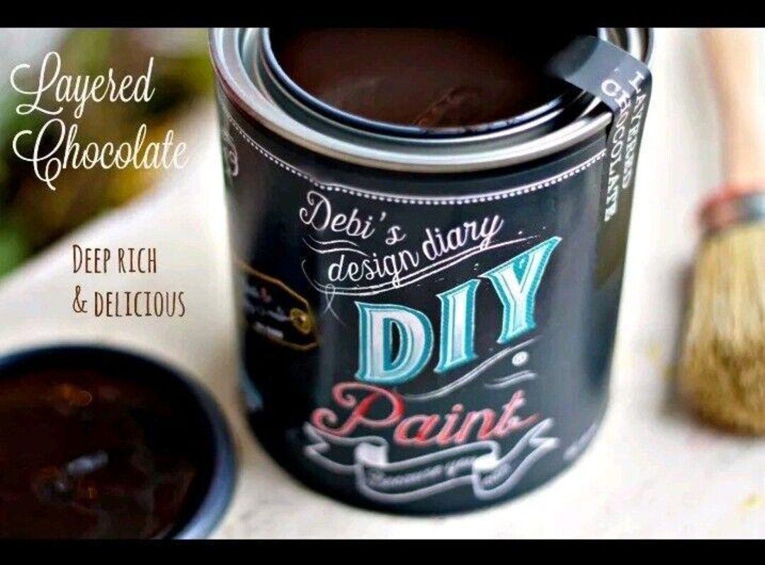 NEW Debi's Design Diary DIY Chalk Paint in Layered Chocolate Brown 16 ...