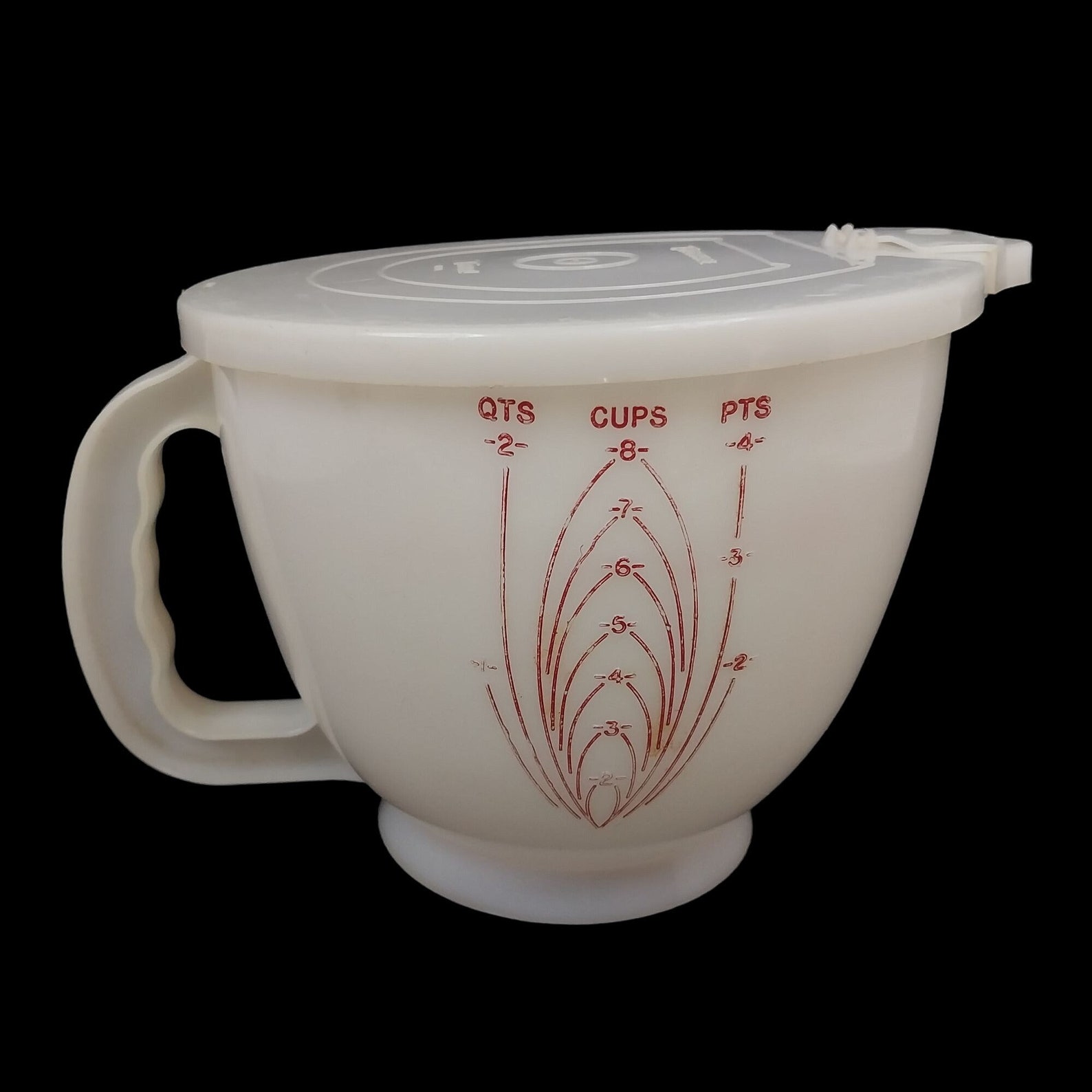 Vintage Tupperware Mix N Store 8 Cup 2 Quart Measuringppewrbatter Bowl ...